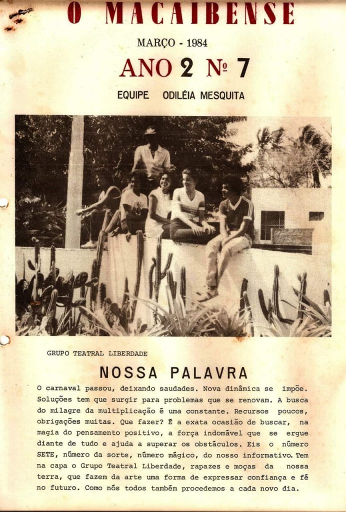 MACAÍBA NUMA ÉPOCA EM QUE OS JOVENS PENSAVAM E FAZIAM A CULTURA ...